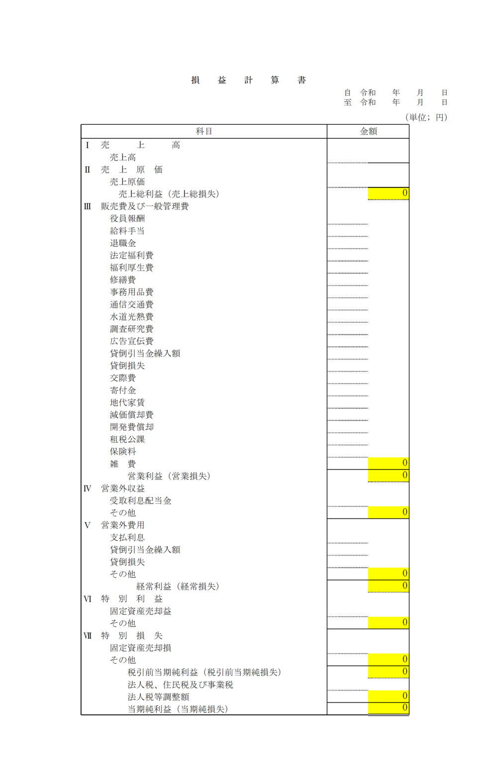 【税理士監修】損益計算書のテンプレート・ひな形（エクセル） | 会計ソフト「マネーフォワード クラウド会計」