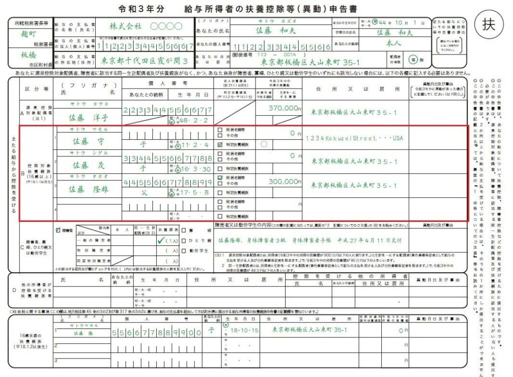 子供がいる場合の年末調整における扶養控除の書き方について解説 給与計算ソフト マネーフォワード クラウド